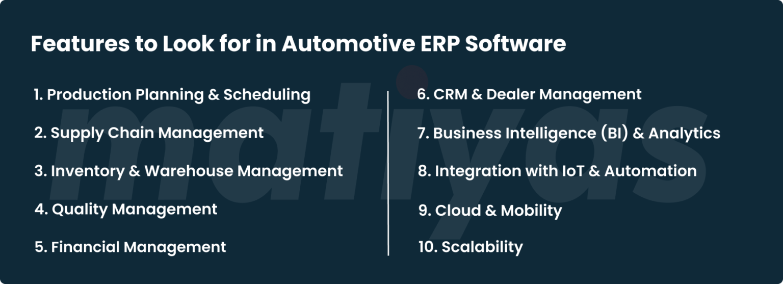 How to Choose the Best ERP Software for the Automotive Industry
